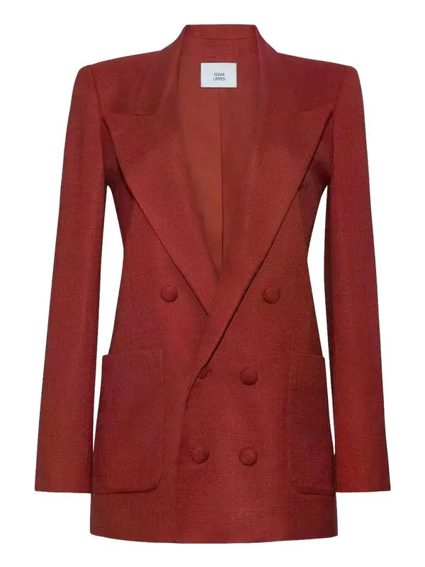 Adam Lippes Double-breasted Blazer - Red