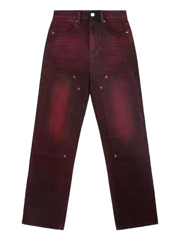RtA Ricardo Straight-leg Jeans - Red