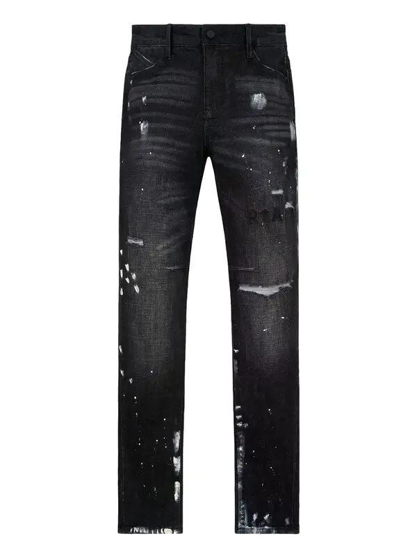 RtA Clayton Distressed Skinny Jeans - Grey