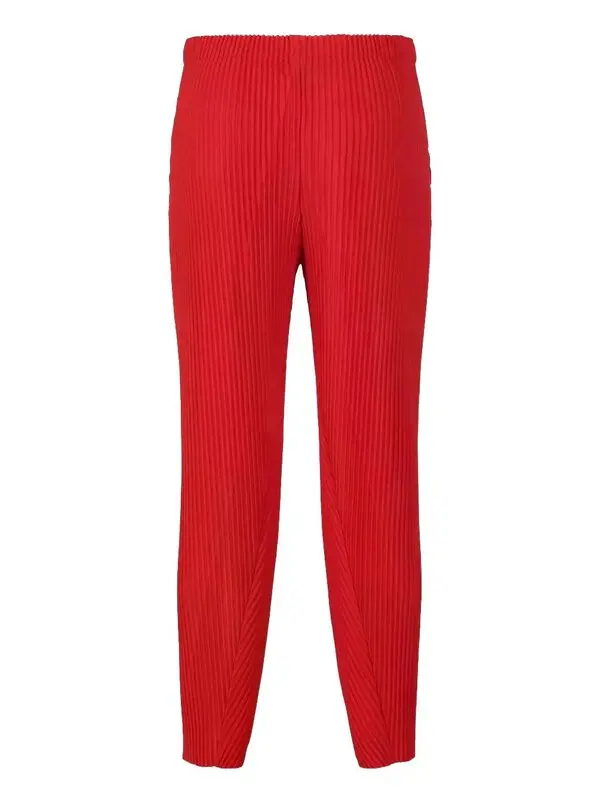 Issey Miyake Pleated Trousers - Red