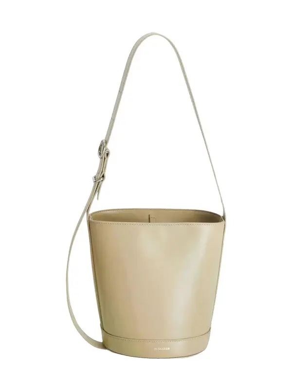 JIL SANDER Cannolo Bucket Bag - Neutrals