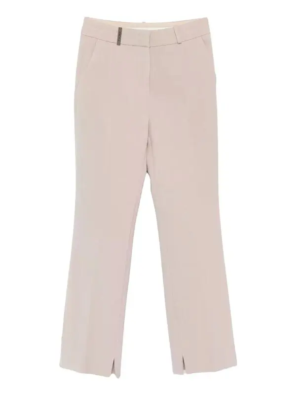 Peserico Cropped Trousers - Neutrals