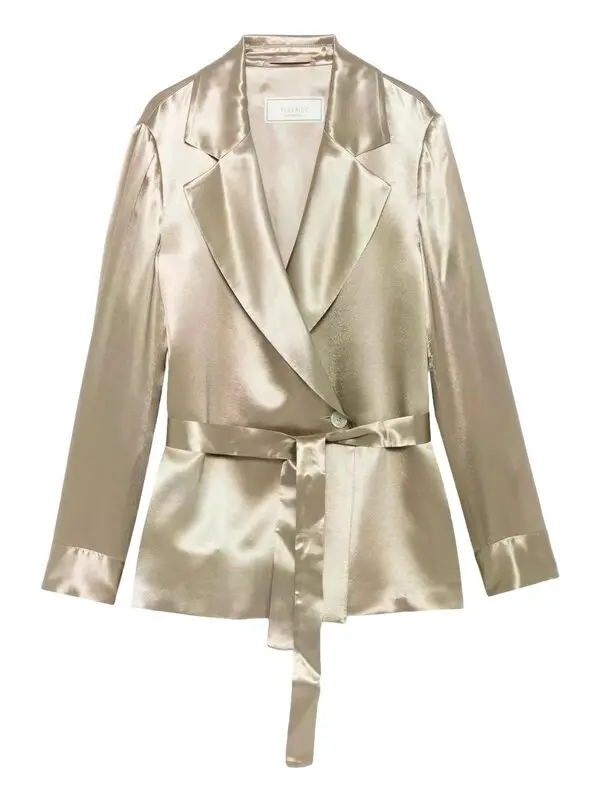 Peserico Satin Blazer - Green