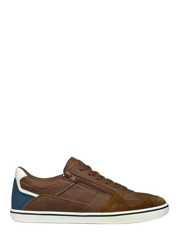 Geox Elver Zip-detail Sneakers - Brown