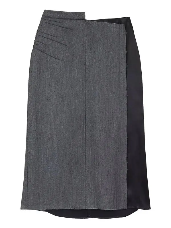Ports 1961 Pencil Midi Skirt - Grey