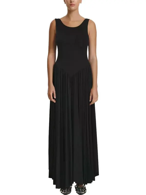 PNK Open-back Maxi Dress - Black
