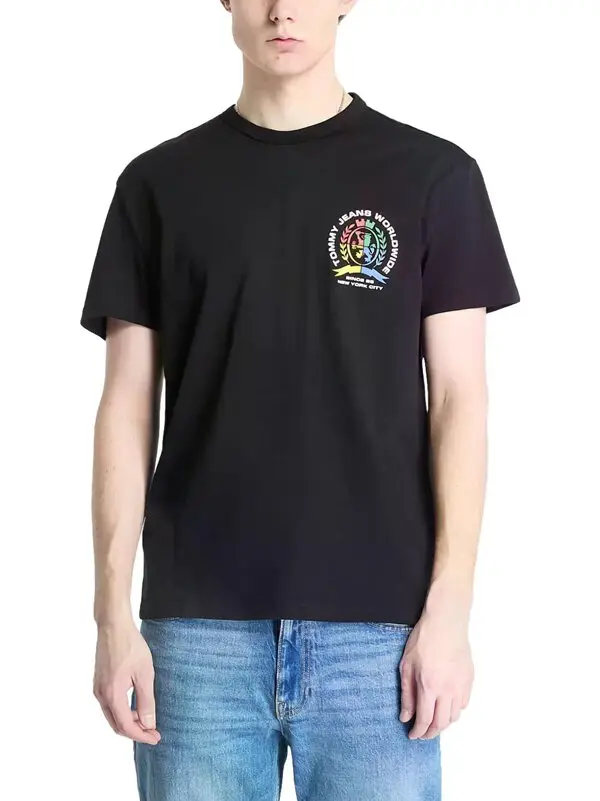 Tommy Hilfiger Crest-print T-shirt - Black