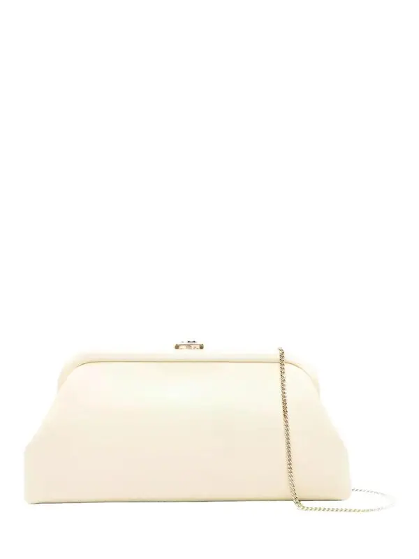 JIMMY CHOO Skylar Chain Clasp Clutch - Neutrals