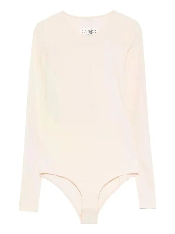 MAISON MARGIELA Crew-neck Bodysuit - Neutrals