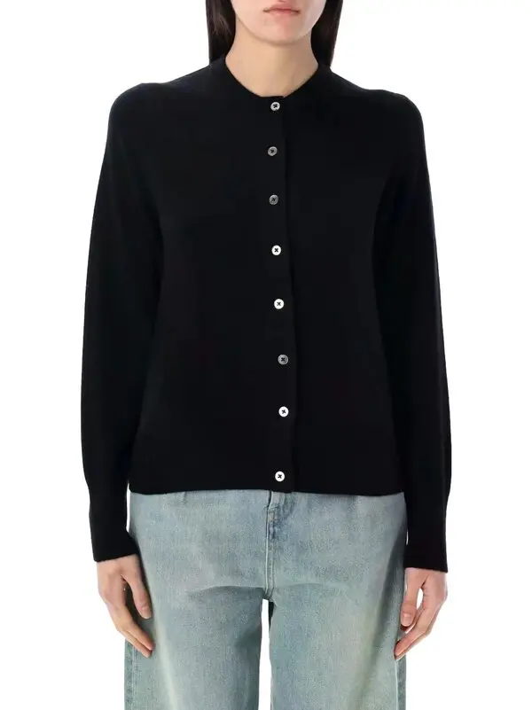 RHEA Button-front Cardigan - Black