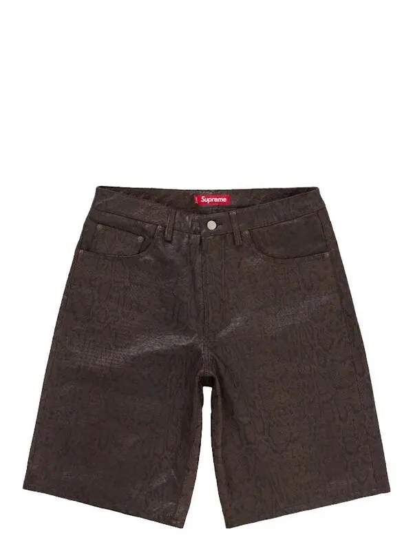 Supreme Baggy Leather Short - Brown