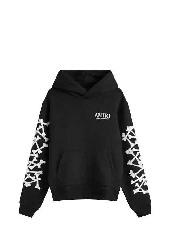 Amiri Stacked Bones Hoodie - Black/white