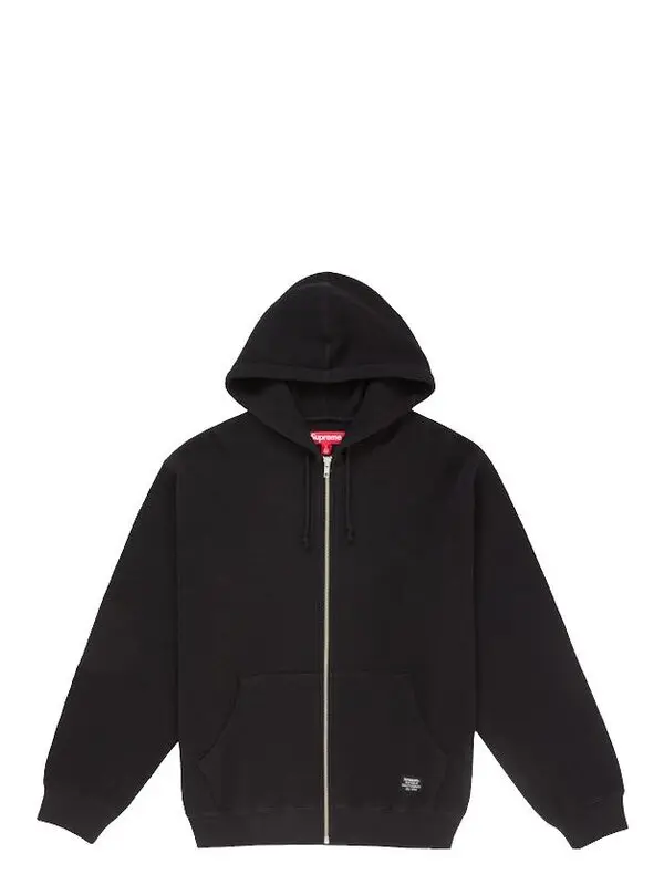 Supreme Hooded Zip Up Thermal - Black