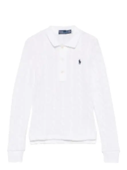 Polo Ralph Lauren Long Sleeve Polo Shirt - White