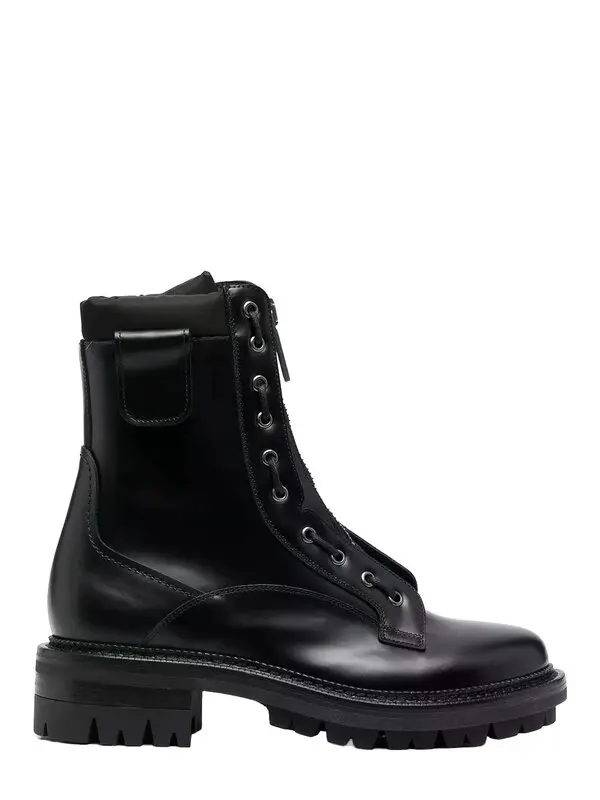 Dsquared2 Lace-up Zip Ankle Boots - Black