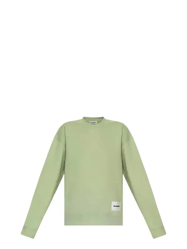JIL SANDER Cotton Sweatshirt - Green