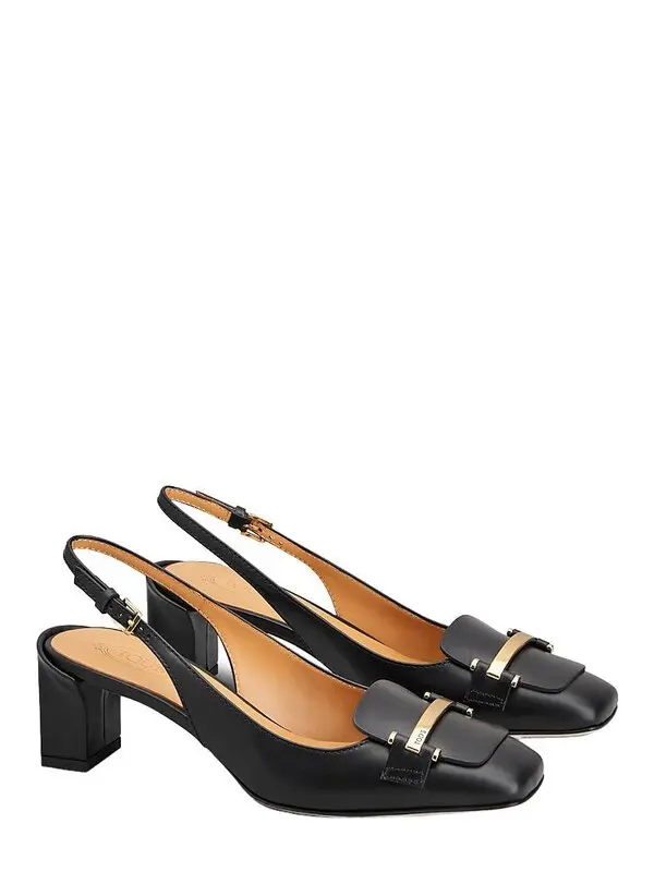 TOD'S Slingback Pumps - Black
