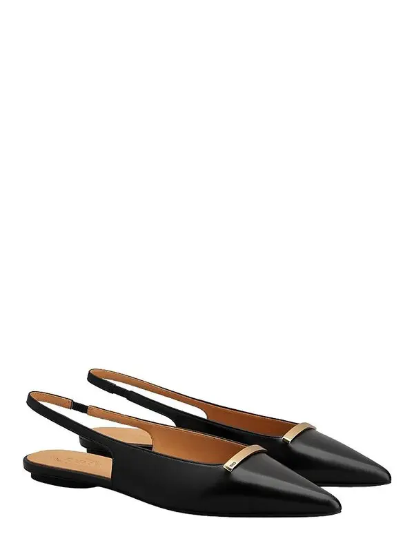 TOD'S Slingback Ballerina Flats - Black