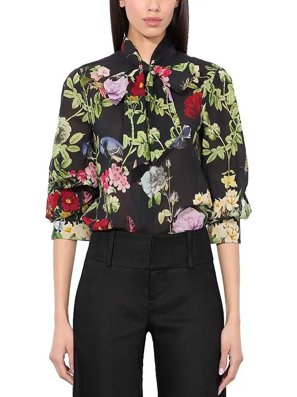 Alice + Olivia Lloyd Floral Blouse - Venus Floral