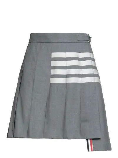 Thom Browne Mini Wool Skirt - Grey