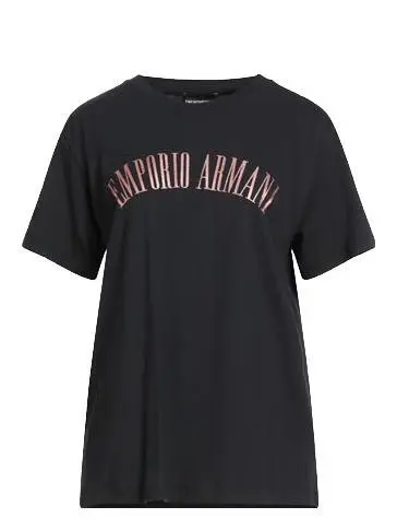 Emporio Armani Logo-print Cotton T-shirt - Navy