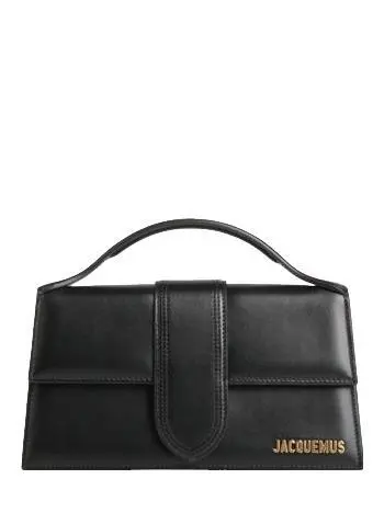 Jacquemus Leather Baguette Bag - Black
