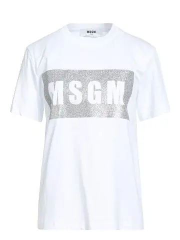 MSGM Logo-print T-shirt - White