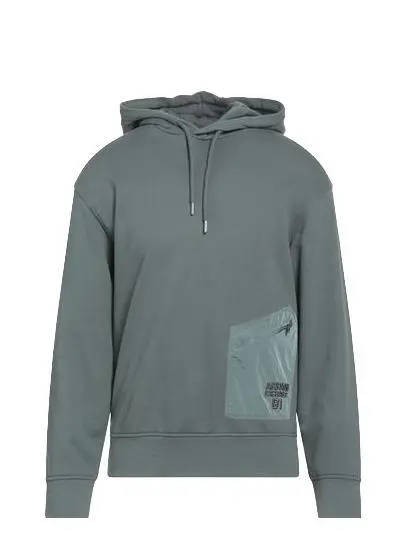 Armani Exchange Sweatshirt In Cotton And Polyamide - Sage Green
