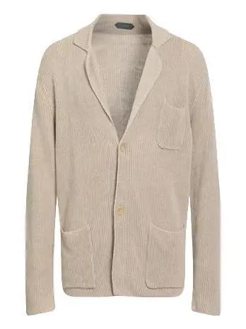 ZANONE By Slowear Linen Cotton Cardigan - Beige