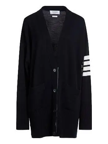 Thom Browne Merino Wool Cardigan - Blue
