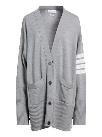 Thom Browne Merino Wool Cardigan - Grey