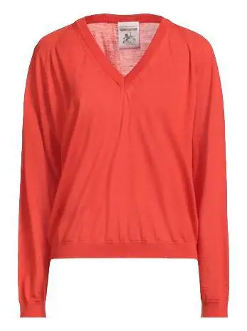 SEMICOUTURE Virgin Wool Sweater - Tomato Red