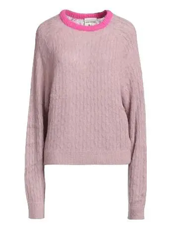SEMICOUTURE Sweater In Alpaca Wool Blend - Pink