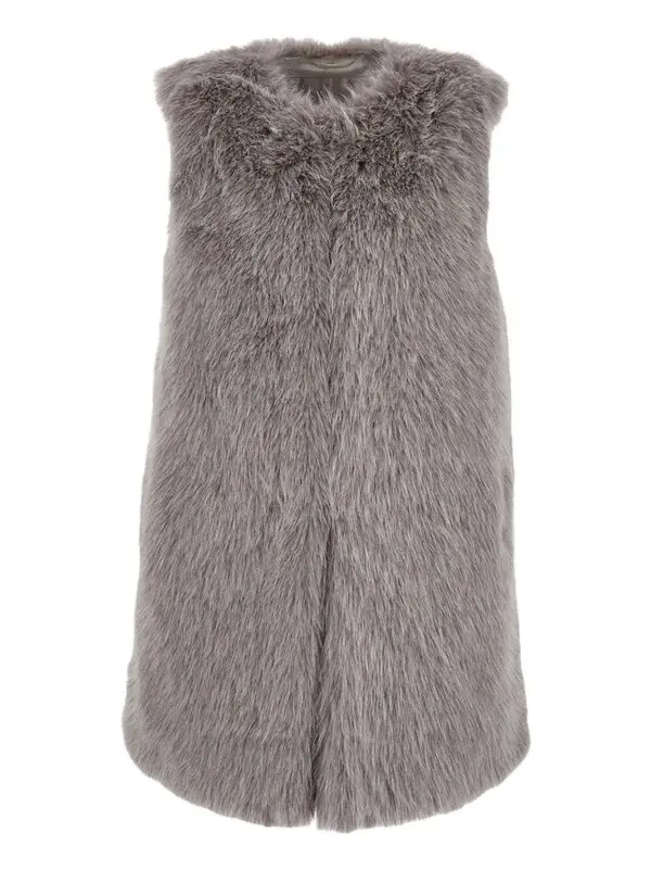 Herno Sleeveless Ecofur Vest - Grey