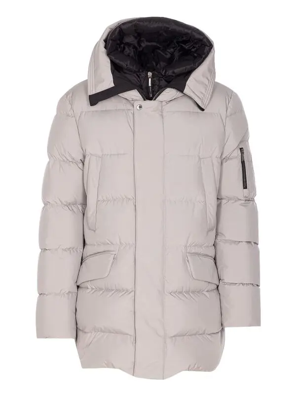 MOORER Davide Padded Down Jacket - Grey