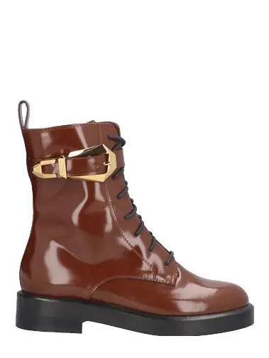Alberta Ferretti Lace-up Ankle Boots - Brown