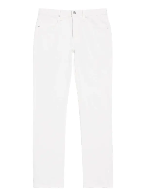 Paige Cotton Blend Normandie Jeans - White