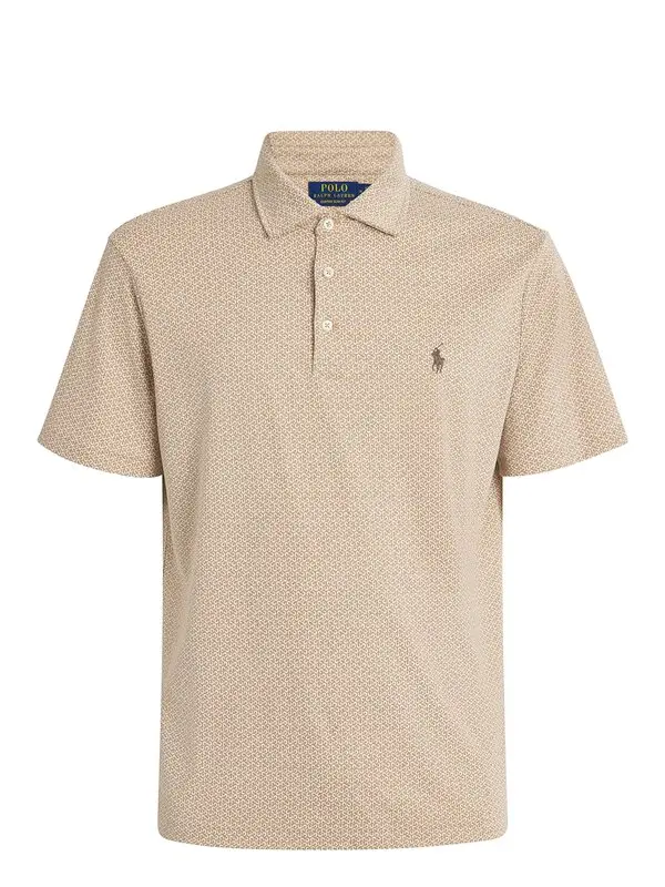Polo Ralph Lauren Cotton Geometric Polo Pony Polo Shirt - Beige
