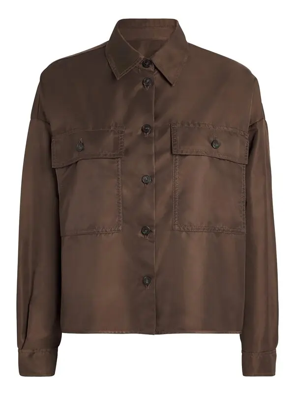 Max Mara Pocket-detail Bomber Jacket - Brown
