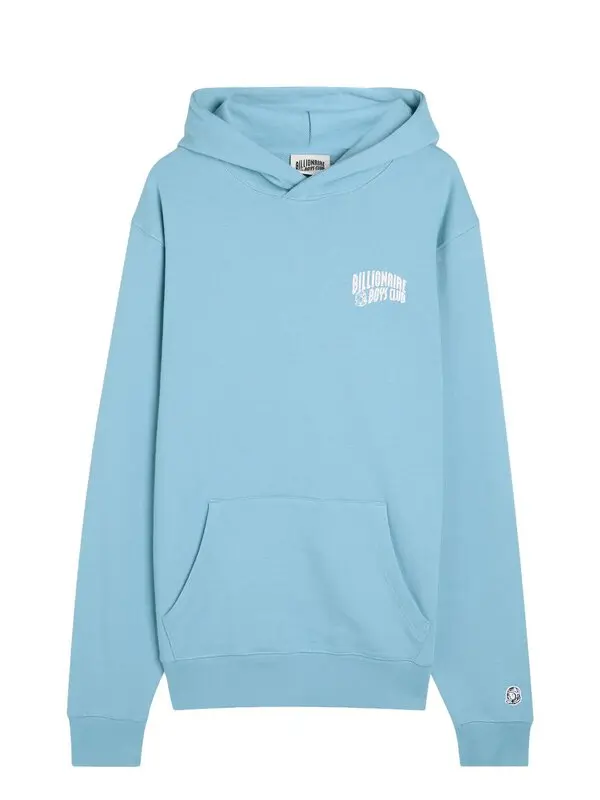 BILLIONAIRE BOYS CLUB Small Arch Logo Cotton Hoodie - Light Blue