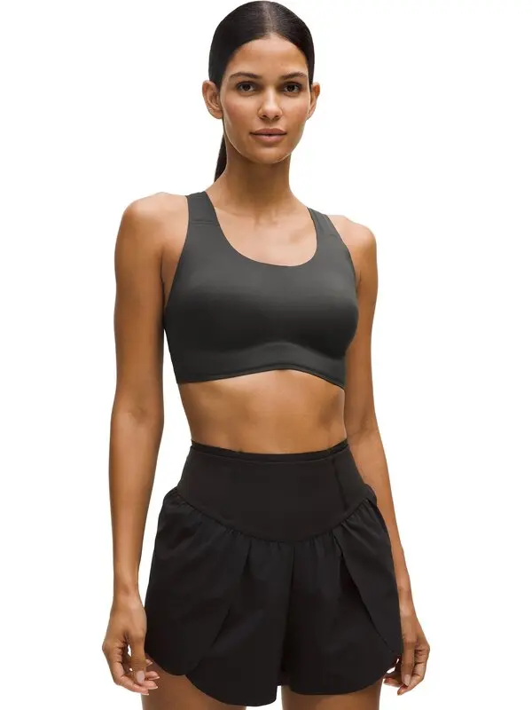 Lululemon Go Further Bra With Support Code Technology - Graphite Grey