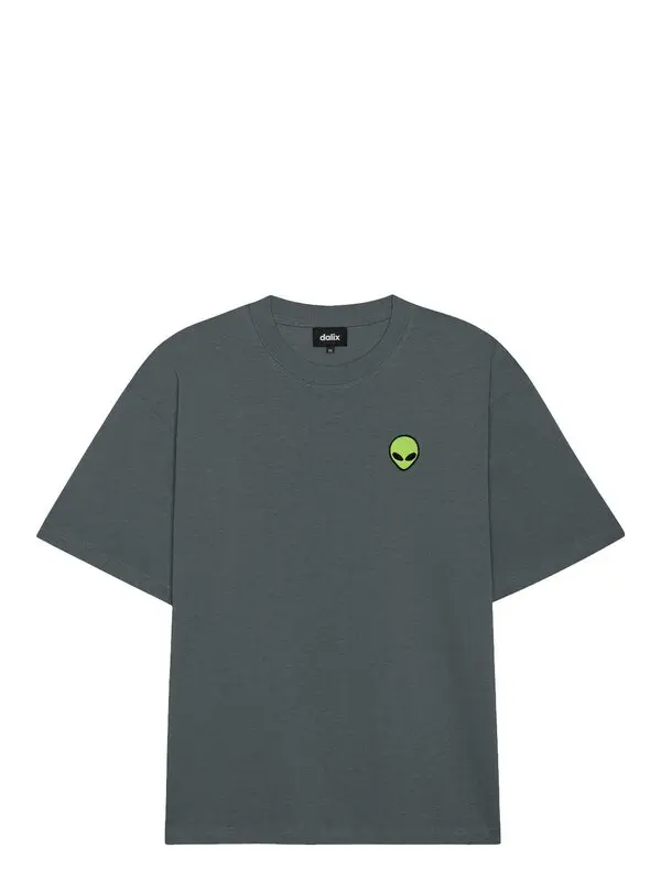 DALIX Alien Heavyweight Relaxed Tee - Space Gray