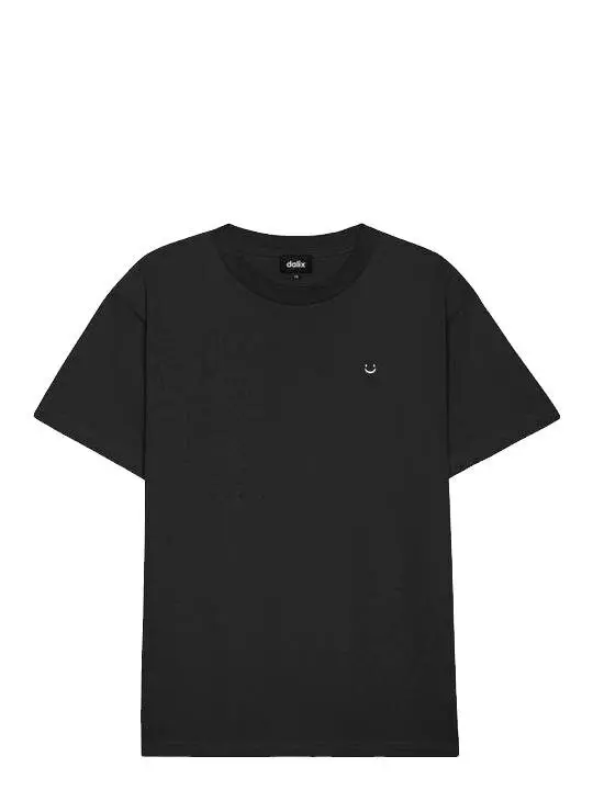 DALIX Lil Smile Heavy Weight Cotton Tee - Black