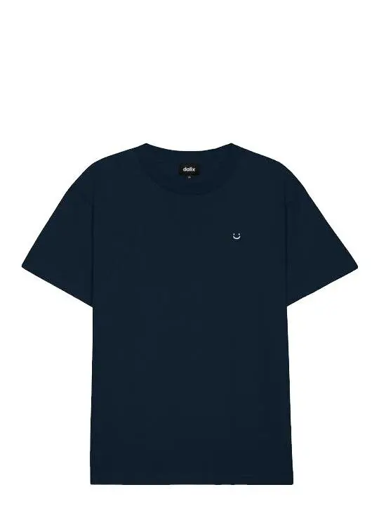 DALIX Lil Smile Heavy Weight Cotton Tee - Navy