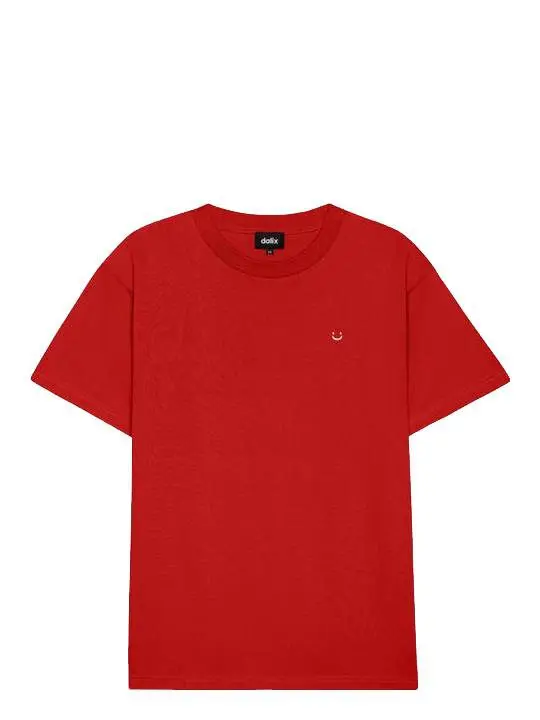 DALIX Lil Smile Heavy Weight Cotton Tee - Red