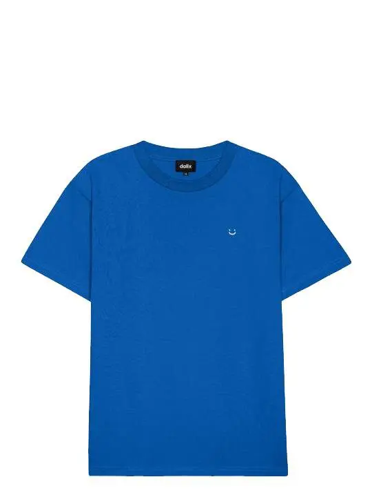 DALIX Lil Smile Heavy Weight Cotton Tee - Royal Blue