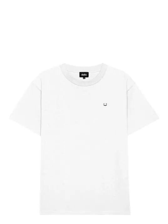 DALIX Lil Smile Heavy Weight Cotton Tee - White