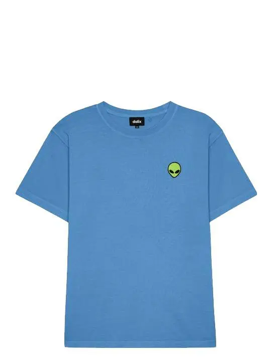 DALIX Alien Midweight Garment Dye Tee - Blue