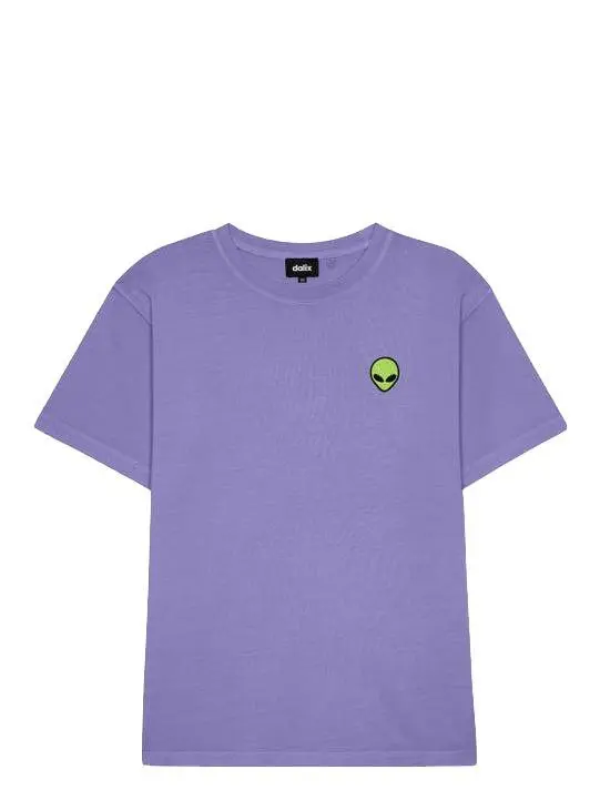 DALIX Alien Midweight Garment Dye Tee - Purple Haze