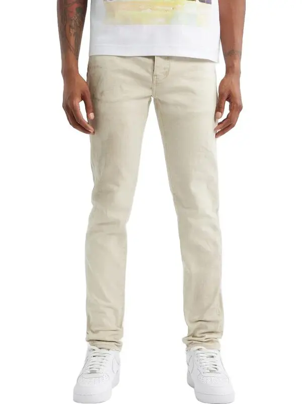PURPLE BRAND Haze Pelican Skinny Jeans - Khaki